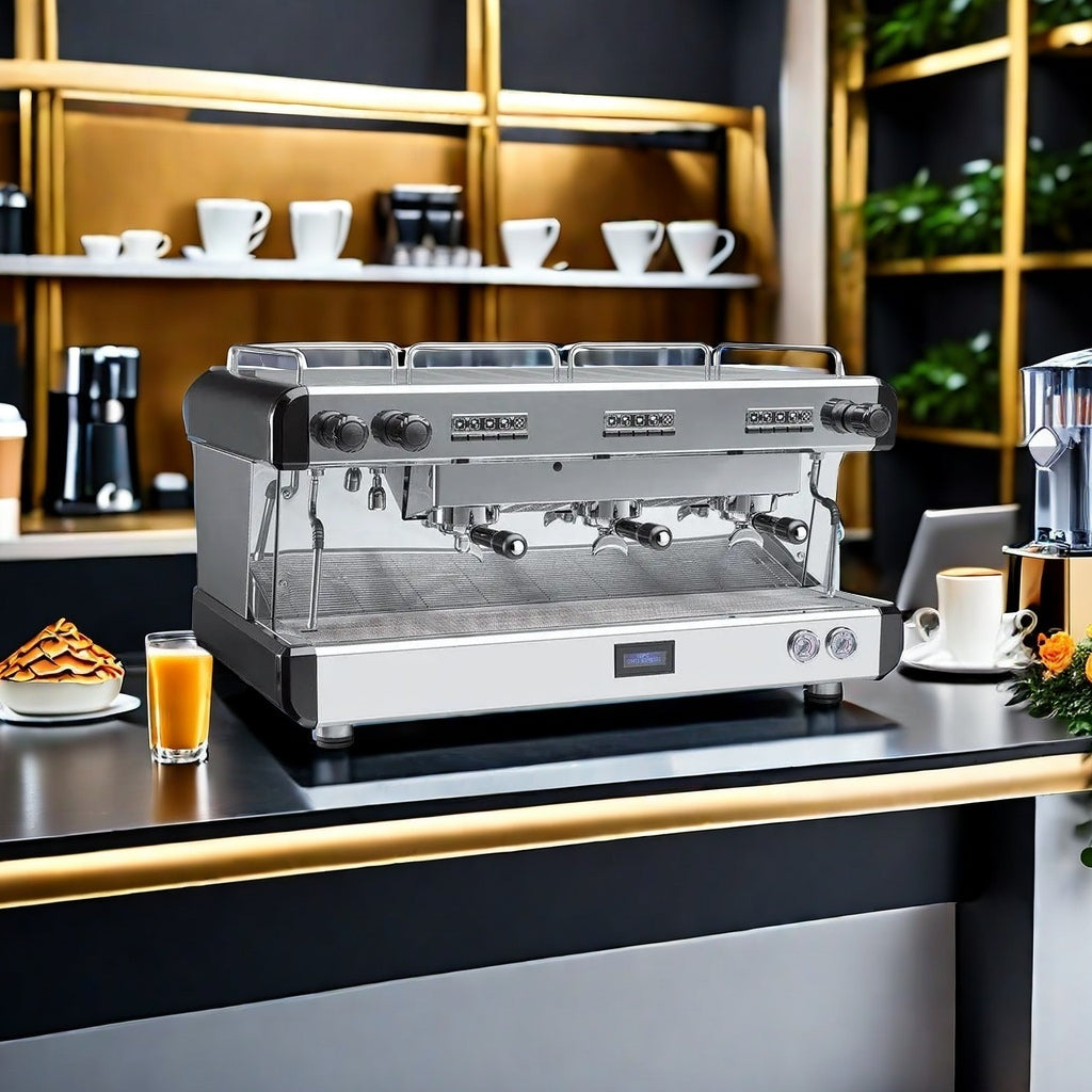 SD-103 Commercial Semi-automatic Espresso Three-head Coffee Machine ...